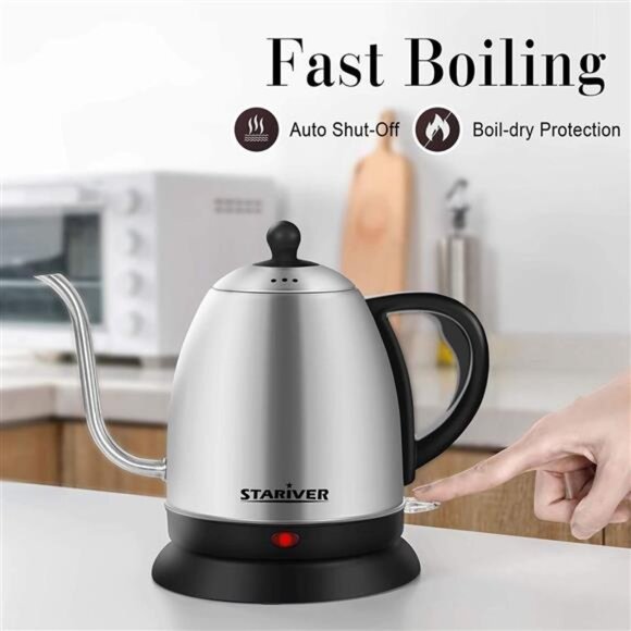 Kitchen | Electric Kettle Gooseneck Kettle 1l Water Boiler Bpafree Pour ...